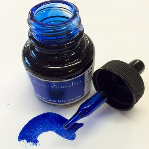 Cobalt Blue Sennelier Encre Drawing Ink 30ml – FITZROY STRETCHES